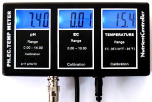 Tester combo EC-pH-Temperatura - Growerline